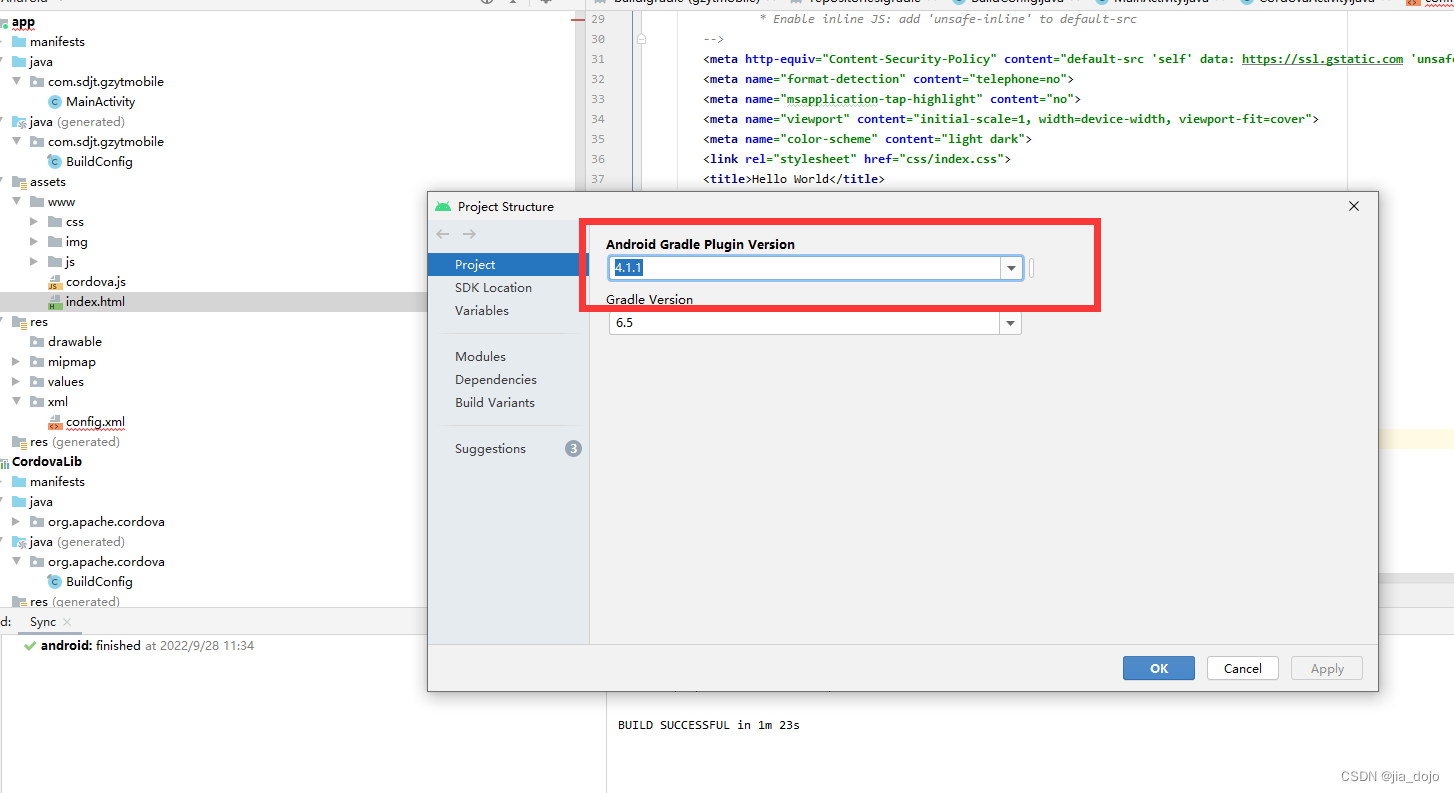 This version of the Android Support plugin for IntelliJ IDEA (or Android Studio) cannot open ...