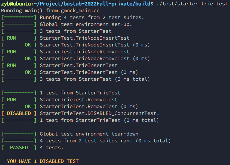 Cmu15 445 2022 Fall 通关记录 —— Project 0 Trie Treeclang Apply Replacements Csdn博客 