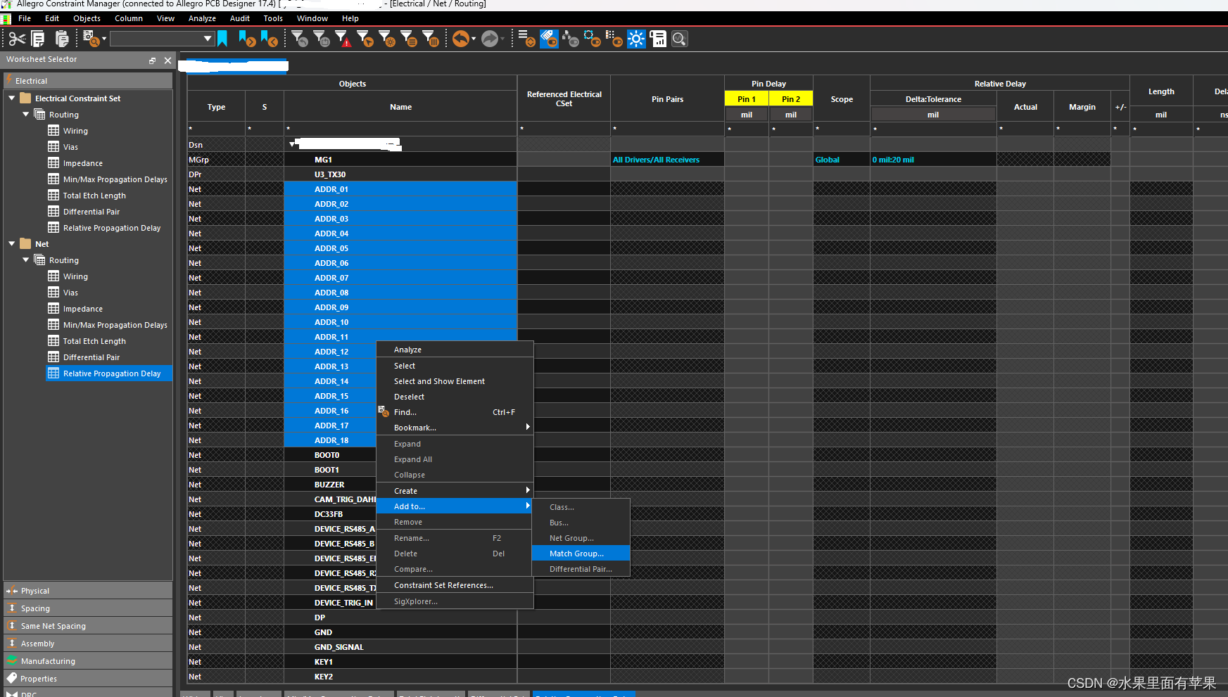 06-Cadence17.4 allegro的网络等长设计_allegro17.4 pcb 串联电阻 等长 设置-CSDN博客