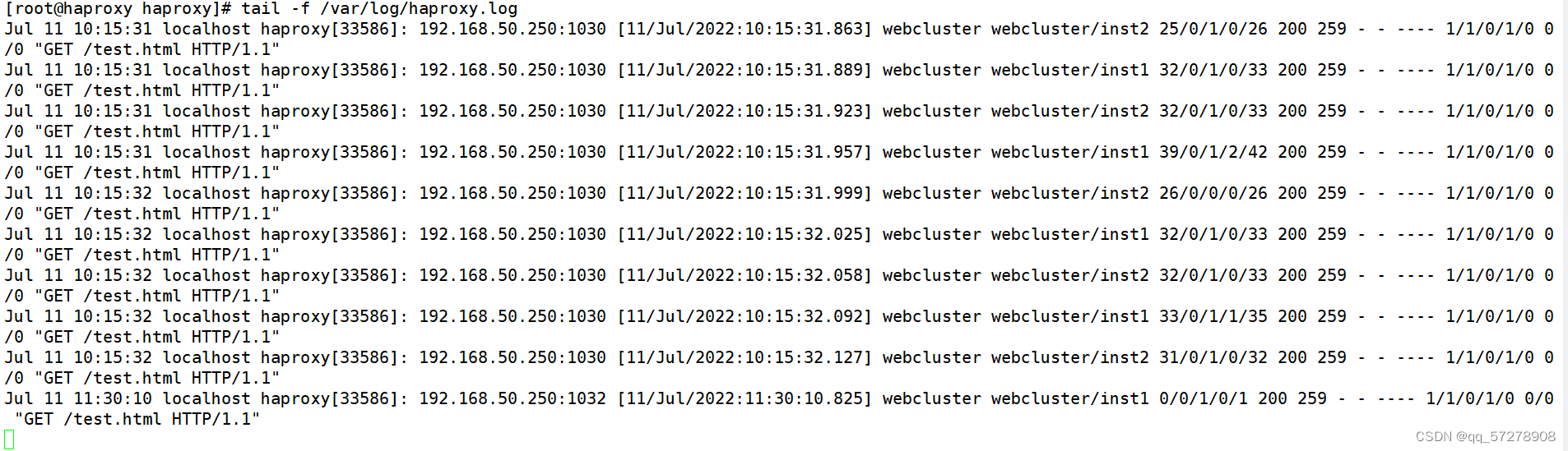 Haproxy 搭建 Web 群集_haproxy 负载webapi-CSDN博客