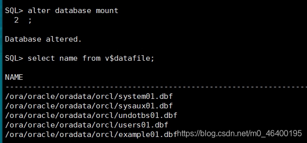 oracle数据库之通过rename的方式迁移数据文件_alter system rename-CSDN博客