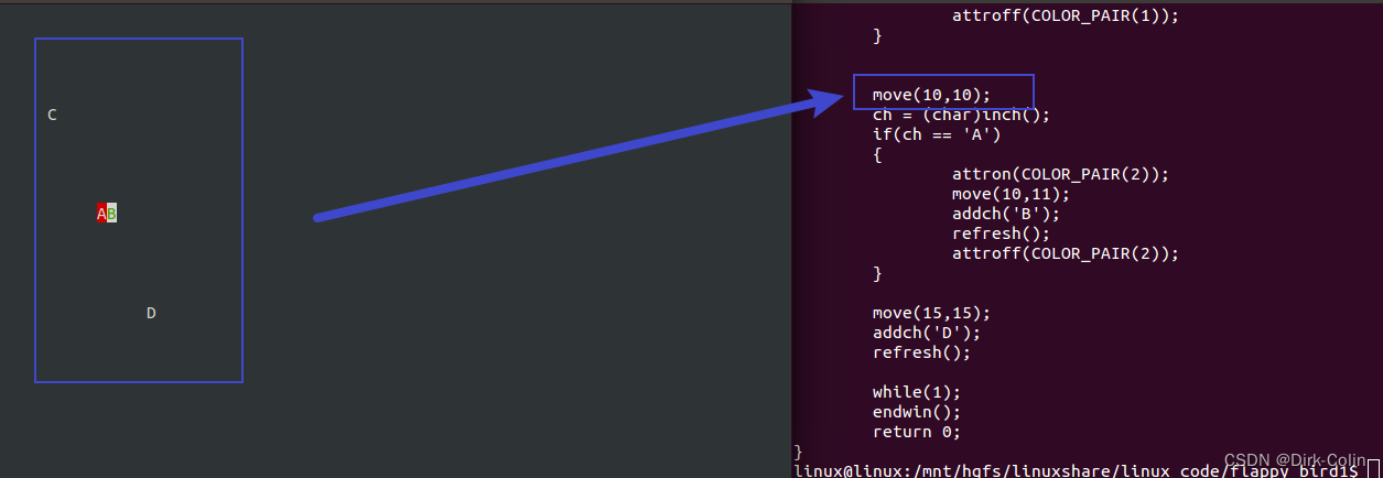 Linux Ncurses库部分函数使用说明-CSDN博客