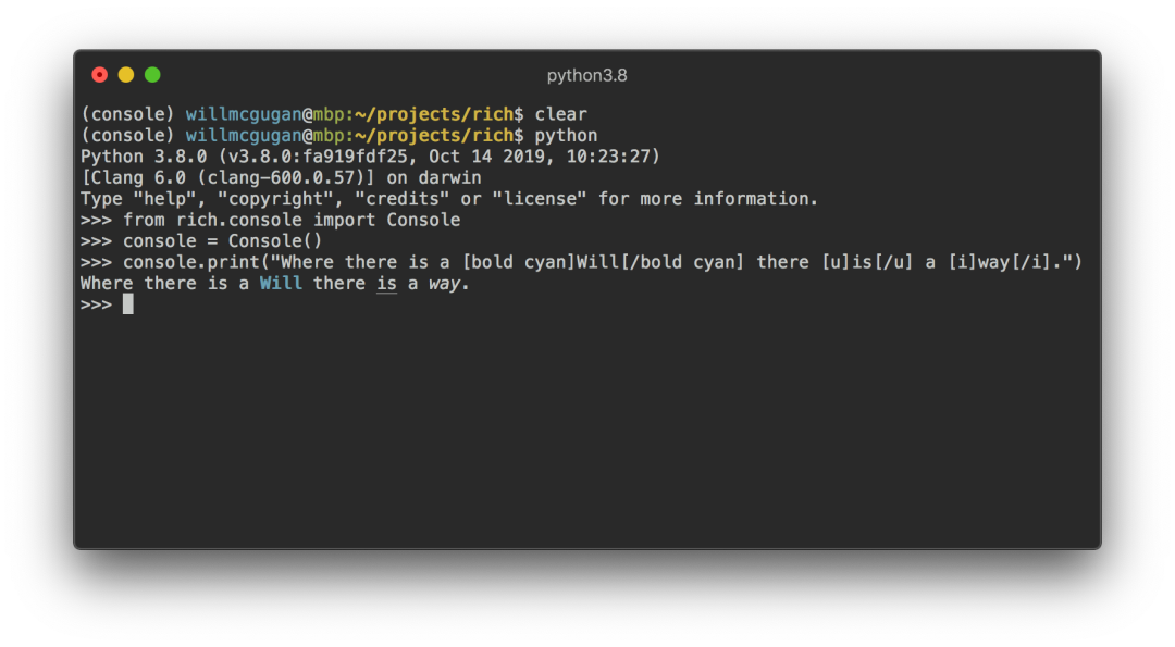 专属Python开发者的完美终端工具！_cmd2 rich python-CSDN博客