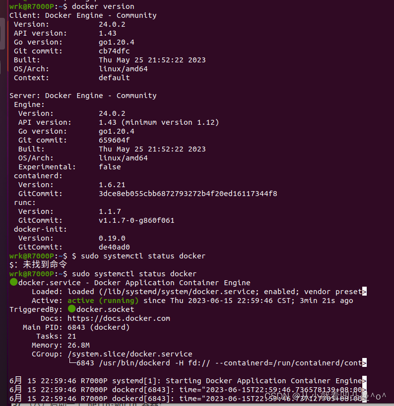Ubuntu20.04安装Docker（极简版）-CSDN博客