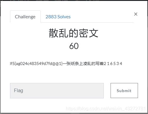 BugKuCTF 加密 散乱的密文_ctf flag顺序混乱怎么办-CSDN博客
