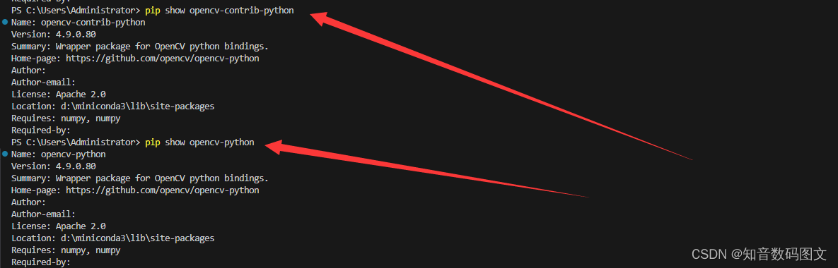 python vscode windows环境opencv-python配制 opencv-contrib-python opencv-python版本查看_vscode配置opencv ...