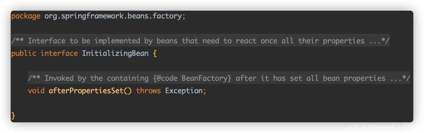Spring中Instantiation和Initializing接口的区别_springboot instantiation和initialization-CSDN博客