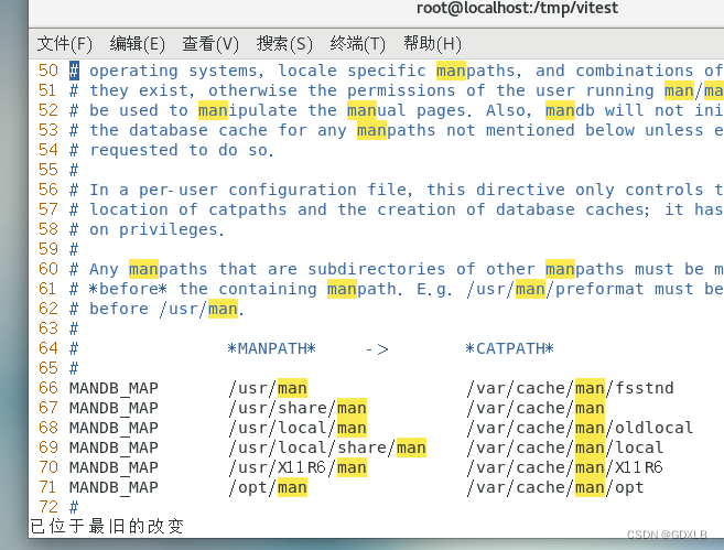 Linux Vi文本编辑命令练习_将50～100行的man字符串改为大写man字符串,并且逐个询问是否需要修改,如何操作?如-CSDN博客
