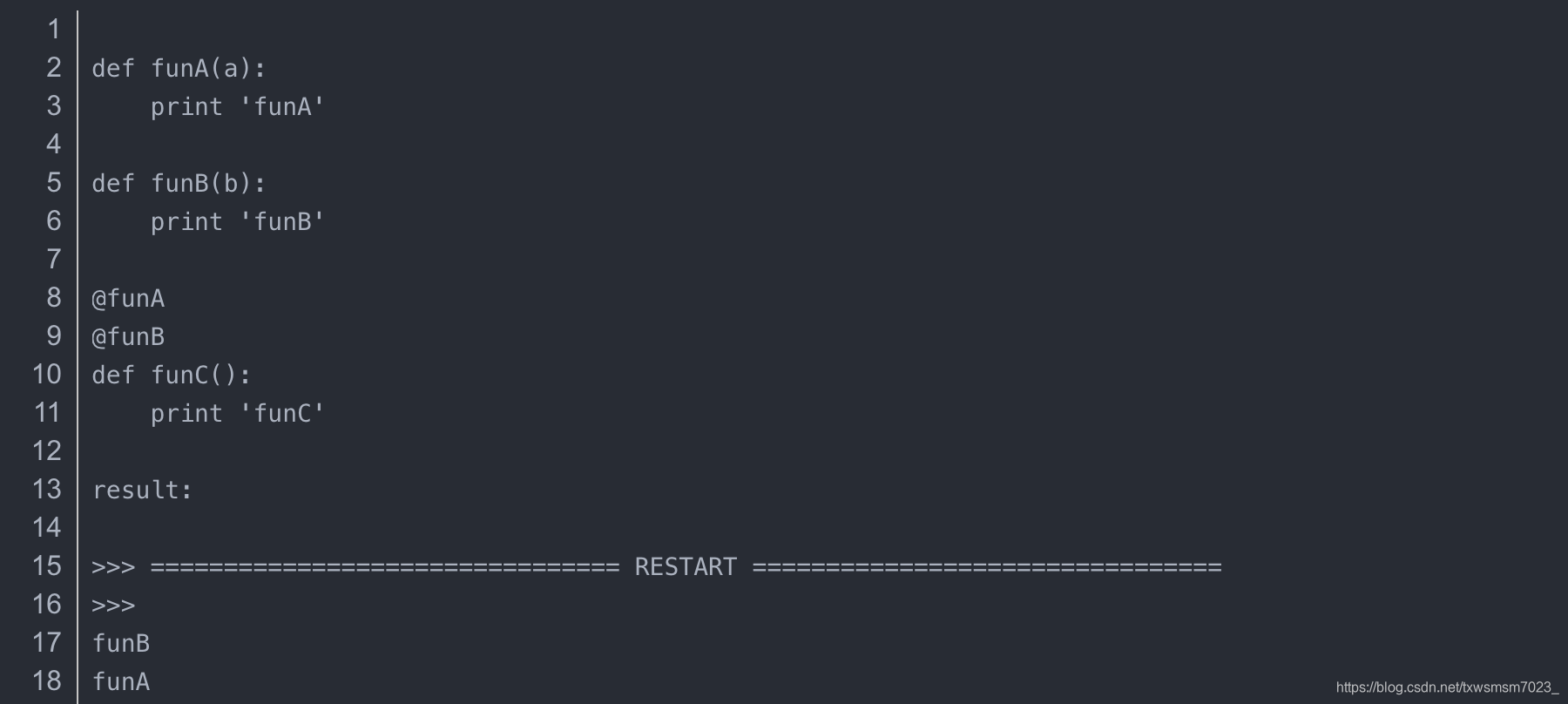 Python中修饰符的使用 Csdn博客