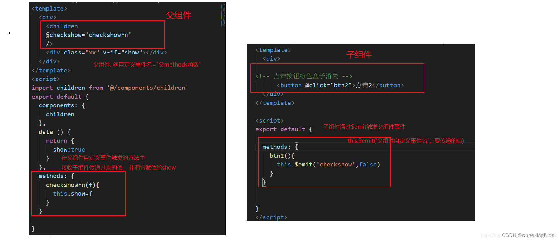 Vue父子组件传值的方法总结vue父组件传值给子组件 Csdn博客