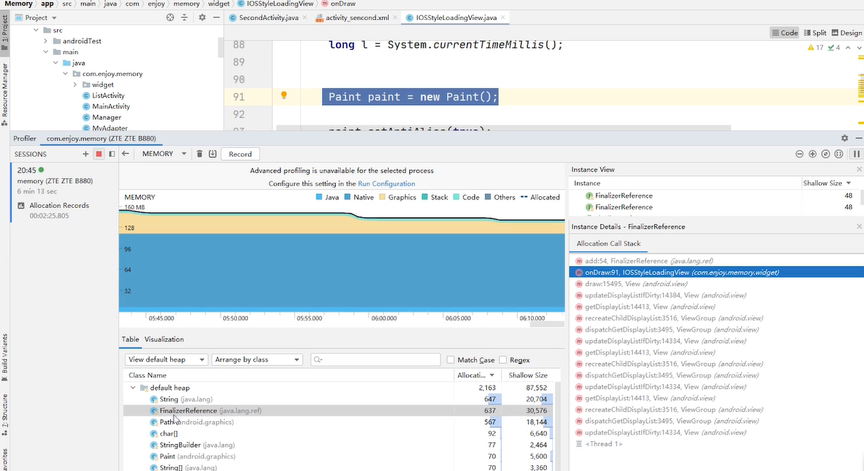 1.内存抖动的危害之卡顿_内存抖动 主线程卡死-CSDN博客