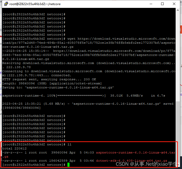 Linux安装.NetCore最新环境_liunx 安装。netcore 6 sdk,runtime-CSDN博客