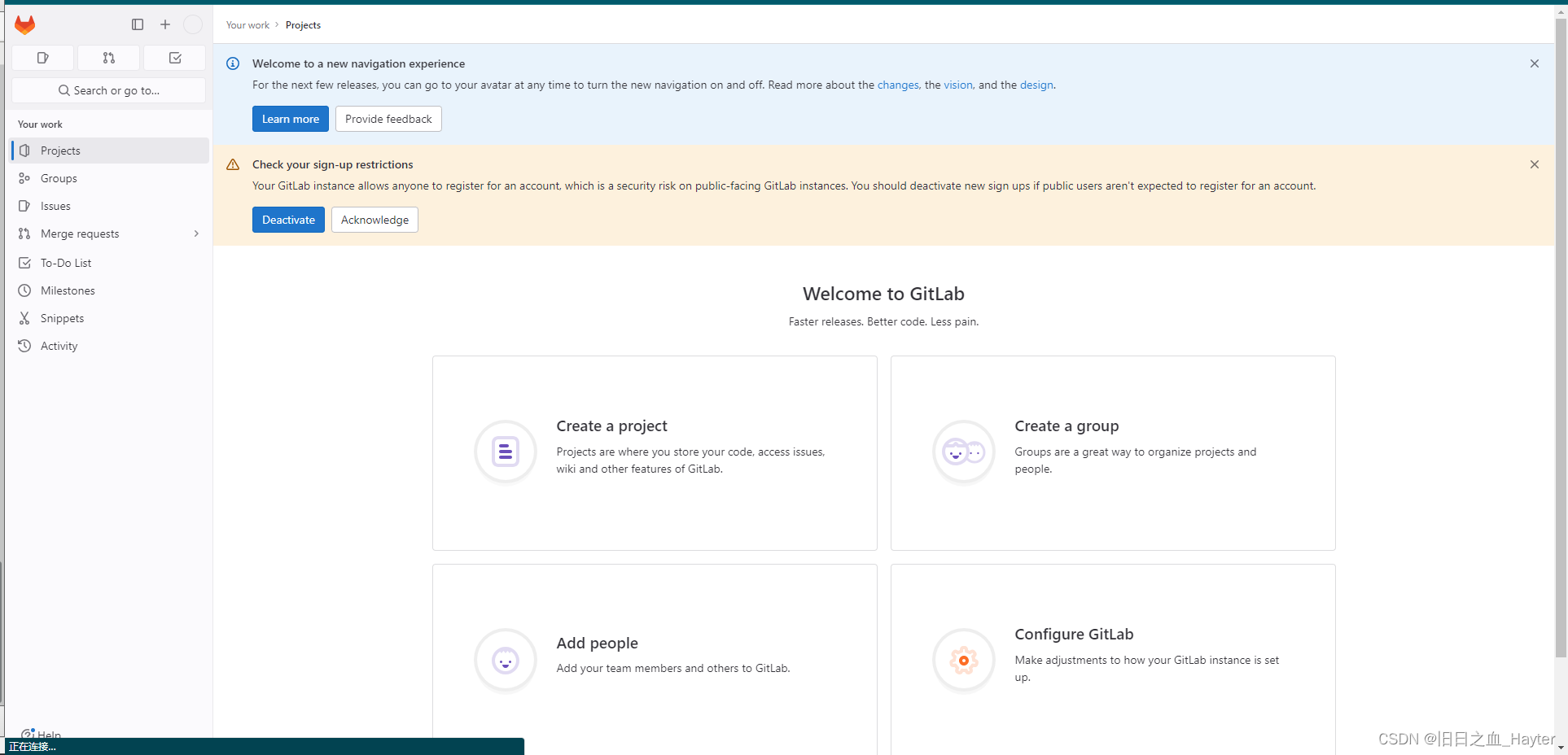 Gitlab在CentOS7上面的安装和使用_centos7安装配置gitlab服务器-CSDN博客