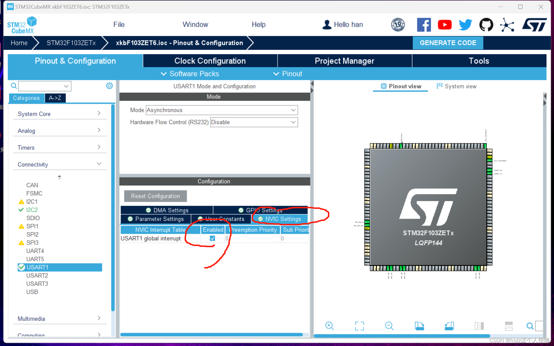 CUBEMX 配置USART_cubemx usart-CSDN博客