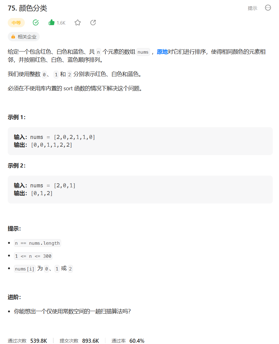 【LeetCode】HOT 100（12）-CSDN博客