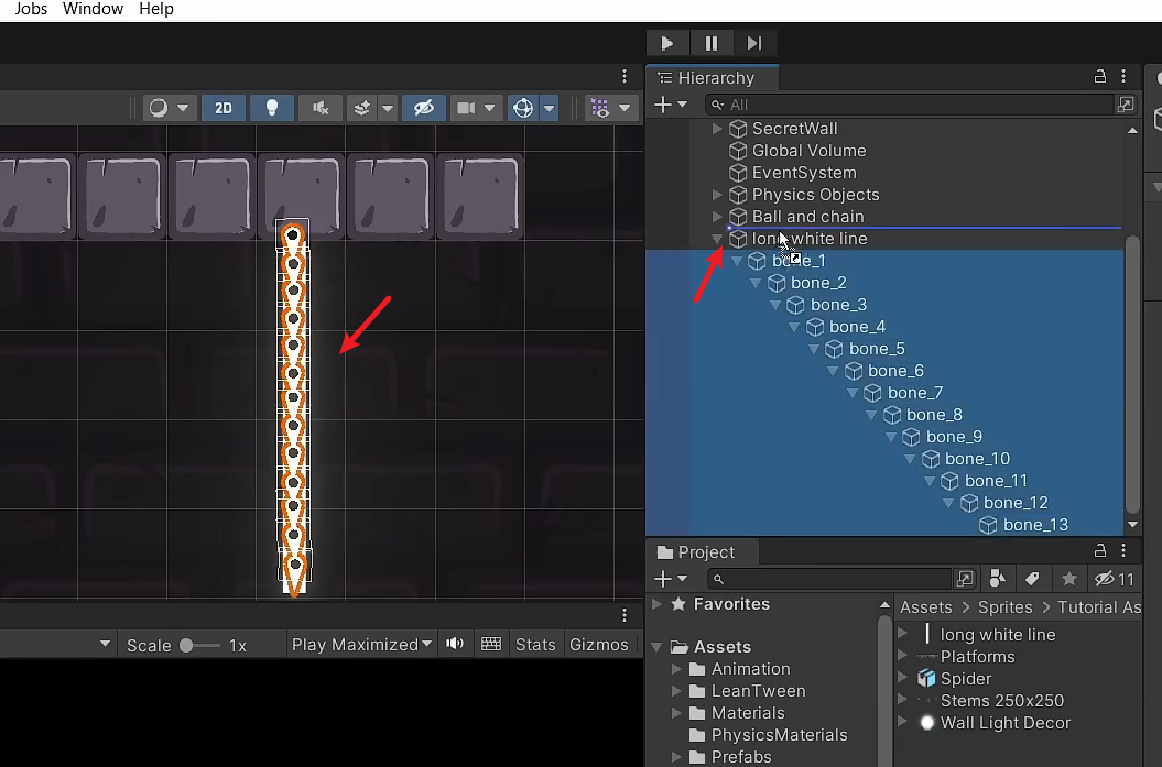 【unity实战】零代码实现物理2d绳子和绳桥效果——hinge Joint 2d的使用 Unity绳子 Csdn博客