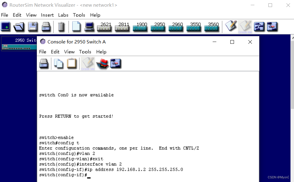 西南科技大学计算机网络实验四（交换机基本配置与VLAN配置）_routersim network visualizer-CSDN博客