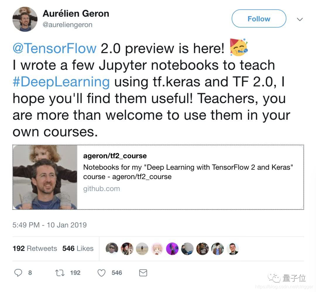 官方推荐！用TensorFlow 2.0做深度学习入门教程_tensorflow2.0教程git地址-CSDN博客