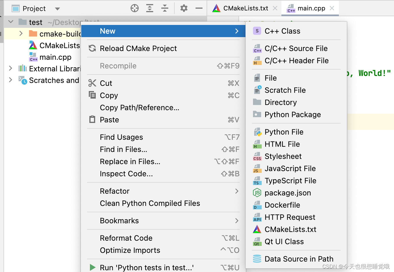如何在CLion中运行自己创建的CPP或C文件_clion怎么运行cpp-CSDN博客