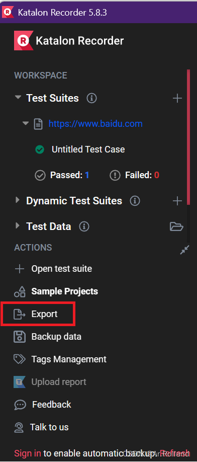 基于Selenium WebDriver和Katalon Recorder进行脚本的录制、编辑、回放的Web应用功能测试（示例）-CSDN博客