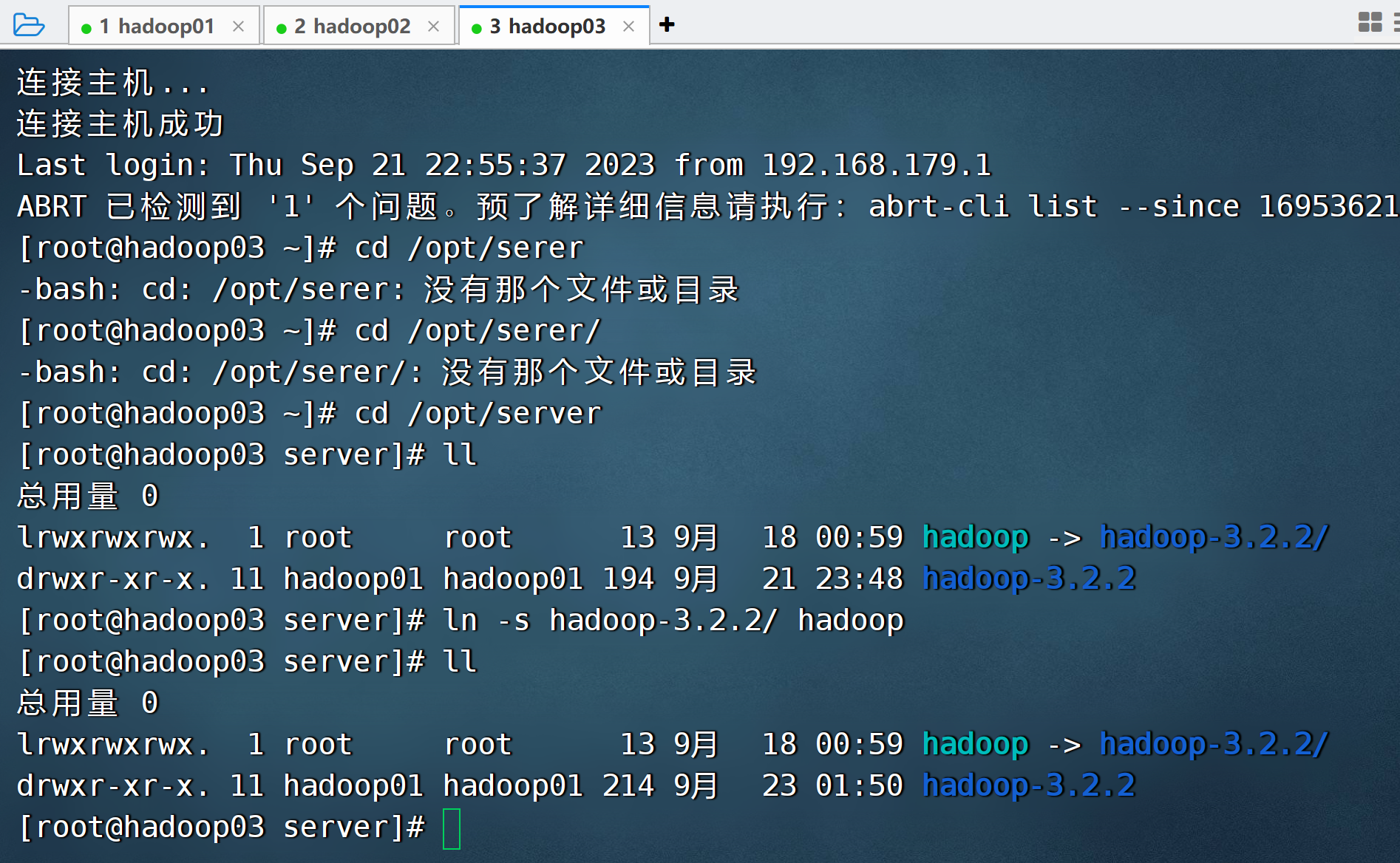 【无标题】拷贝Hadoop所有文件到其他节点_将hadoop01上的profile环境变量配置传输到hadoop02的scp命令-CSDN博客