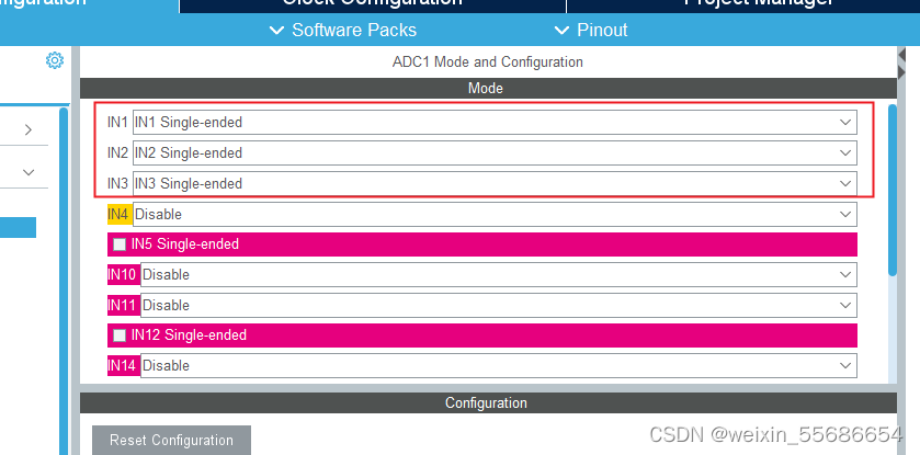 STM32G431单片机，多通道采集ADC电压值（DMA方式）_stm32g431 adc dma-CSDN博客