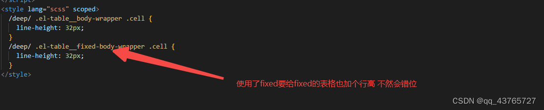 el-table使用fixed固定一列后表格错位_el-table fixed 错位-CSDN博客