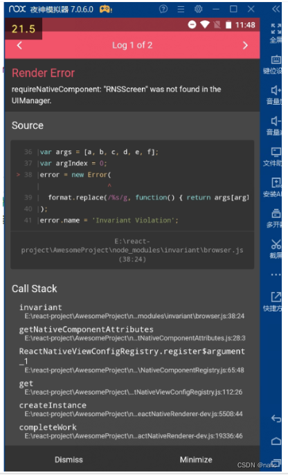 reactnative 开发过程中问题_java.io.uncheckedioexception: could not move tempo-CSDN博客