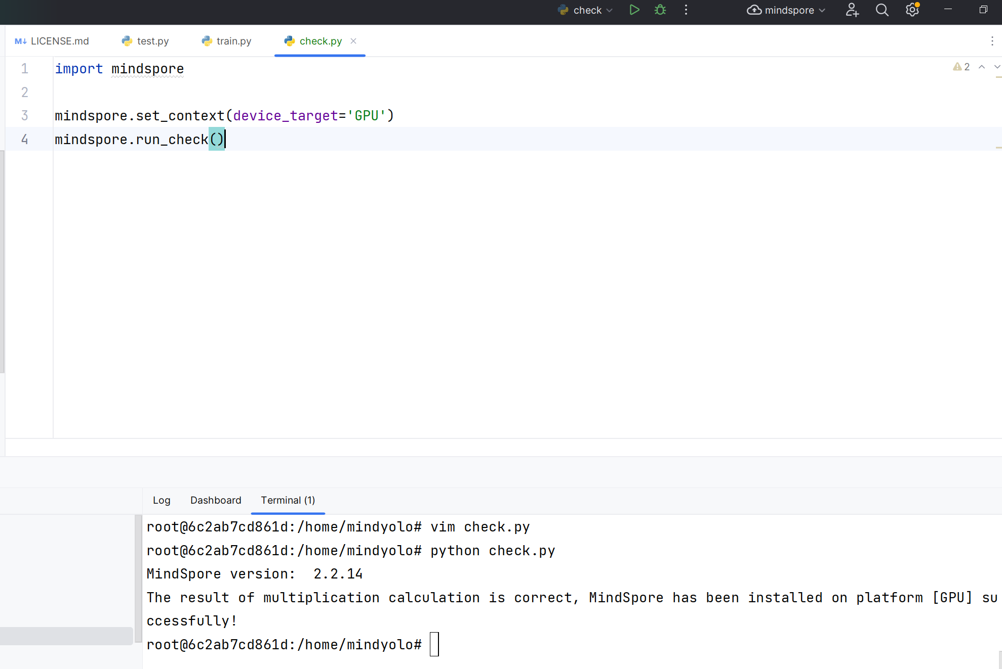 Docker配置MindSpore-GPU环境_mindspore docker-CSDN博客