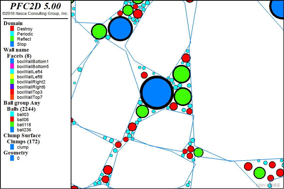 PFC 5.00.35中，如何去掉二维球形颗粒的黑色边框？很简单_二维5.00-CSDN博客