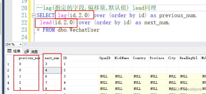 Sql Server偏移函数lag、leadsqlserver Lag Csdn博客