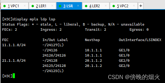 EVE-NG MPLS LDP LSP_eve-ng配置ospf-CSDN博客