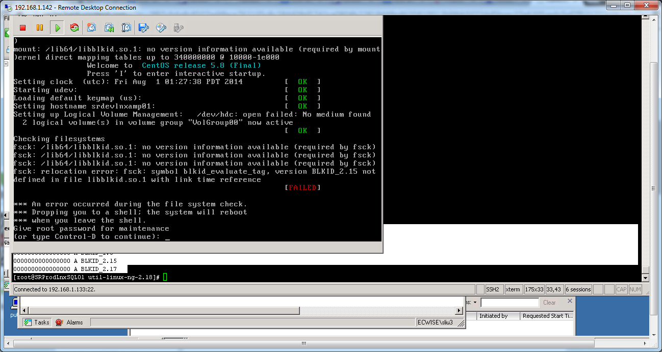 Linux启动报/lib/libblkid.so.1：no version information available解决办法-CSDN博客