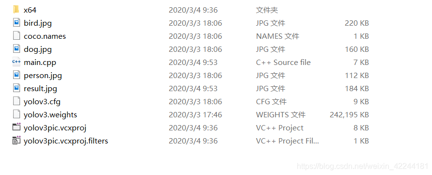 YOLOv3和OpenCV3.4.2进行基于深度学习的目标检测 vs2015运行_opencv中基于深度学习的对象检测方法检测的yolov3.weights和yolov3.cfg-CSDN博客