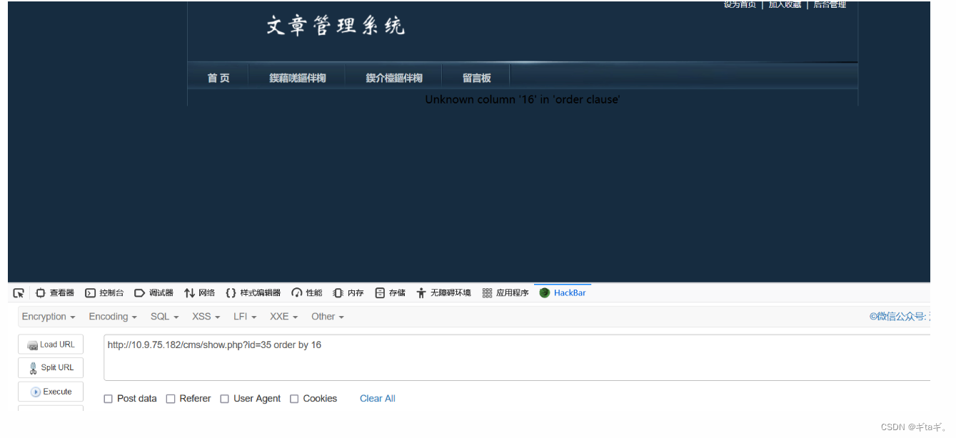 sql注入之联合查询，cms靶场，最详细的过程_sql注入cms-CSDN博客
