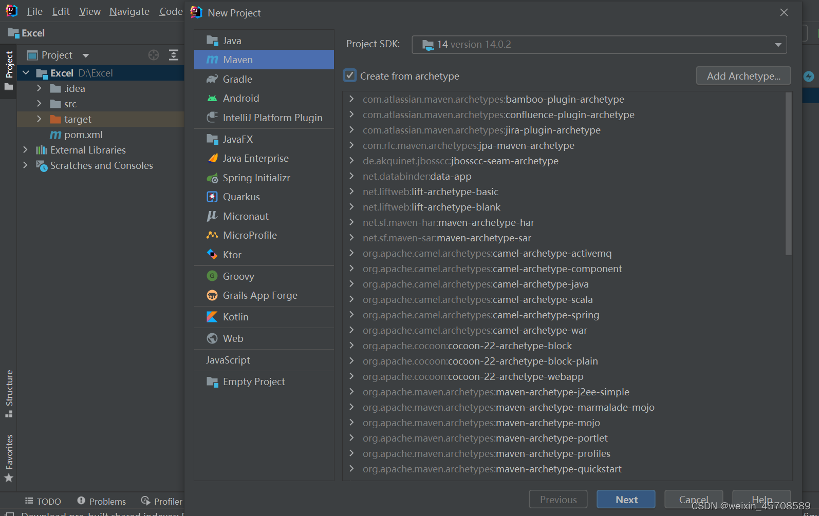 IntelliJ IDEA 安装maven并使用poi读写excel_poi-ooxml maven-CSDN博客