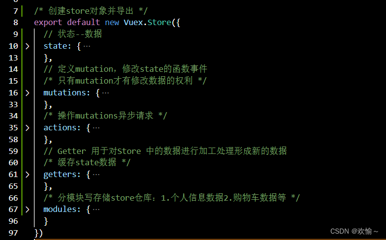 Vuex3.x（state，mutations，actions，getters）_vue3 store mutations-CSDN博客