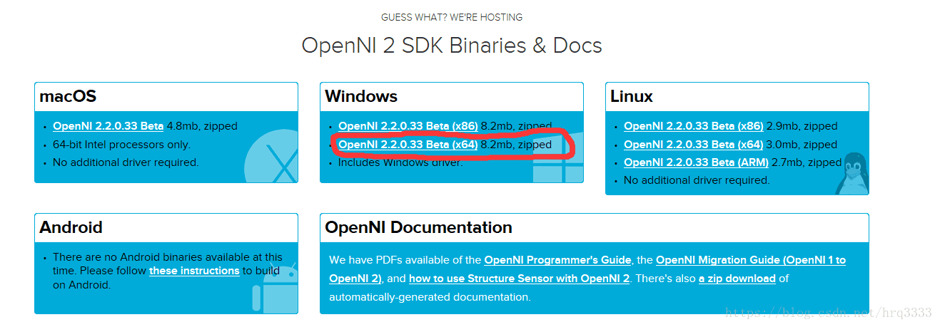 OpenNI2的下载与安装_openni官网-CSDN博客
