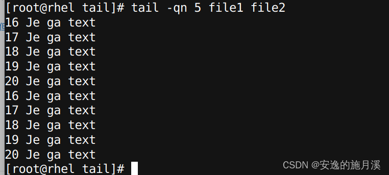 【linux】tail的基本使用_tail -n-CSDN博客