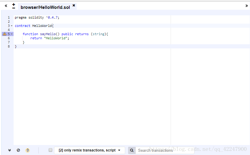 区块链智能合约编程之helloworld合约实例区块链 Deploy Helloword Csdn博客