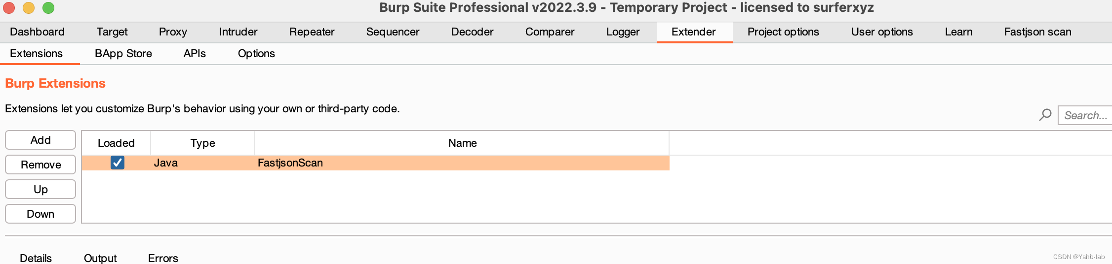 BurpSuite安装fastjson插件_burpsuite fastjson插件-CSDN博客