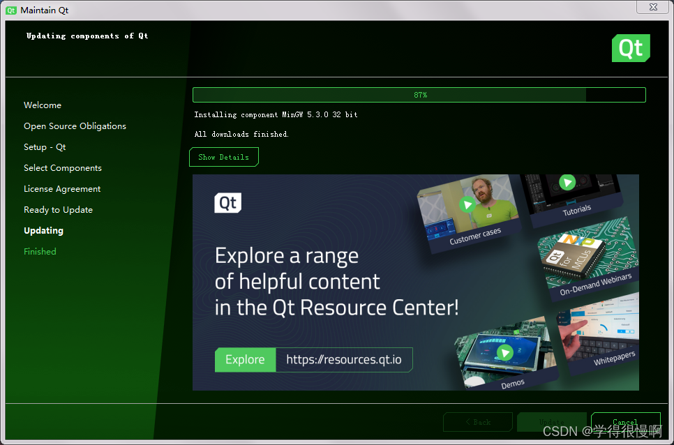 QT MaintenanceTool安装、添加或删除、更新组件报错：找不到preview.at.56.qtscript”的缺失依赖项_找不到preview.qt.56-CSDN博客