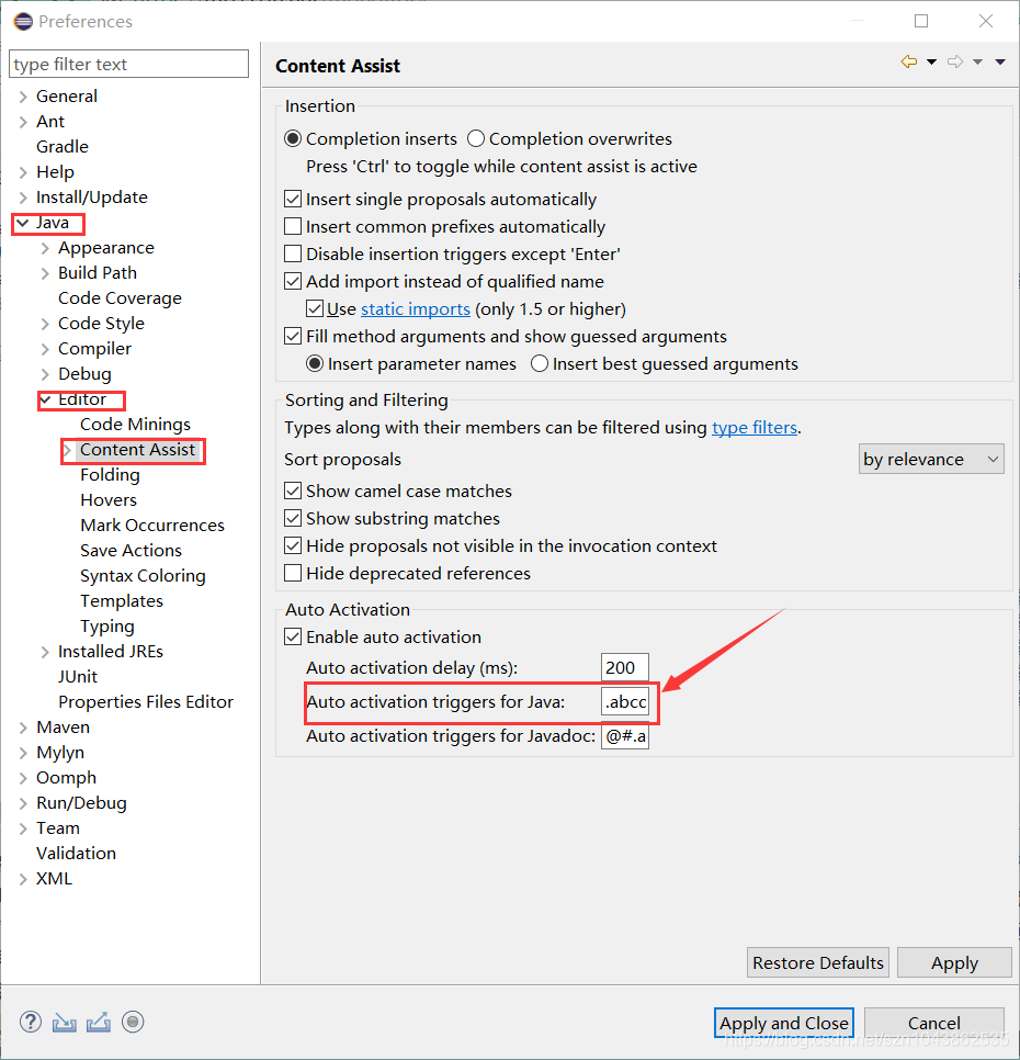 Eclipse中Java代码自动补全_eclipsejava自动触发器-CSDN博客