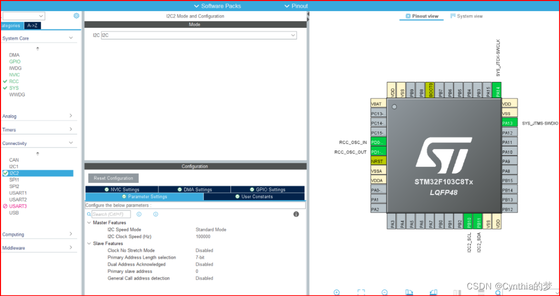 沉浸式学习STM32--基于I2C协议的OLED显示(利用U82G库)_stm32 u8g2-CSDN博客