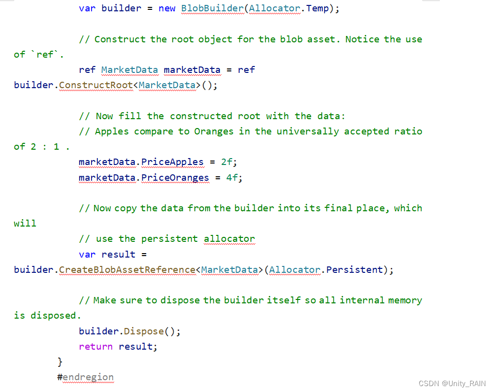 Unity DOTS系列之BlobAsset核心机制分析_unity的blob加载-CSDN博客