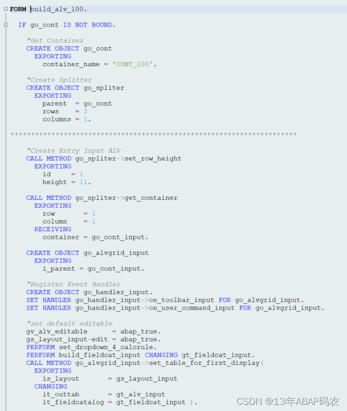 ABAP - cl_gui_alv_grid & cl_salv_table的各种处理_abap salv-CSDN博客