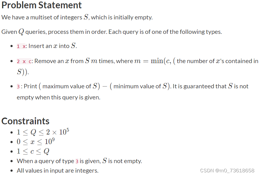 AtcoderABC253场_[abc253c] max - min query-CSDN博客