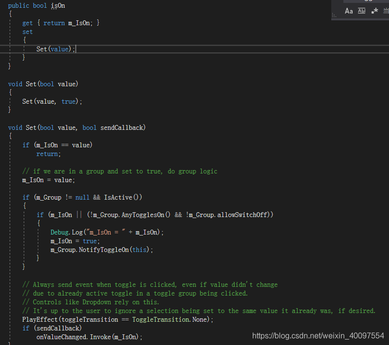 UGUI源码之Toggle组件_notifytoggleon-CSDN博客