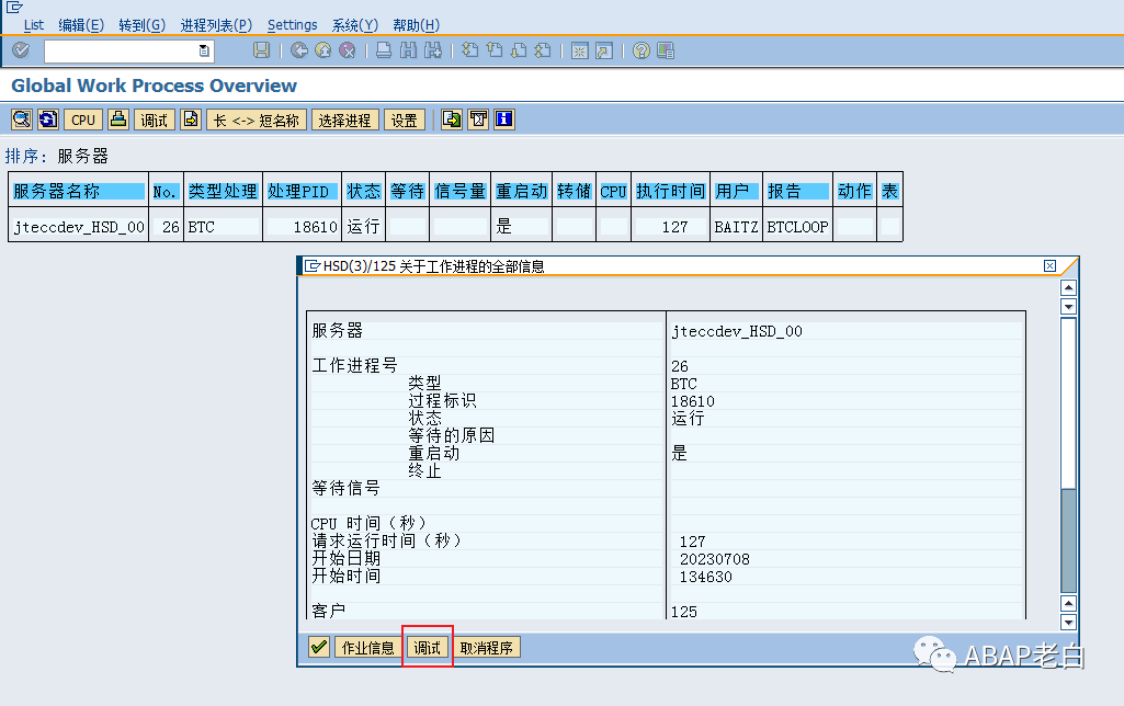 Debug后台JOB的几个方法-CSDN博客