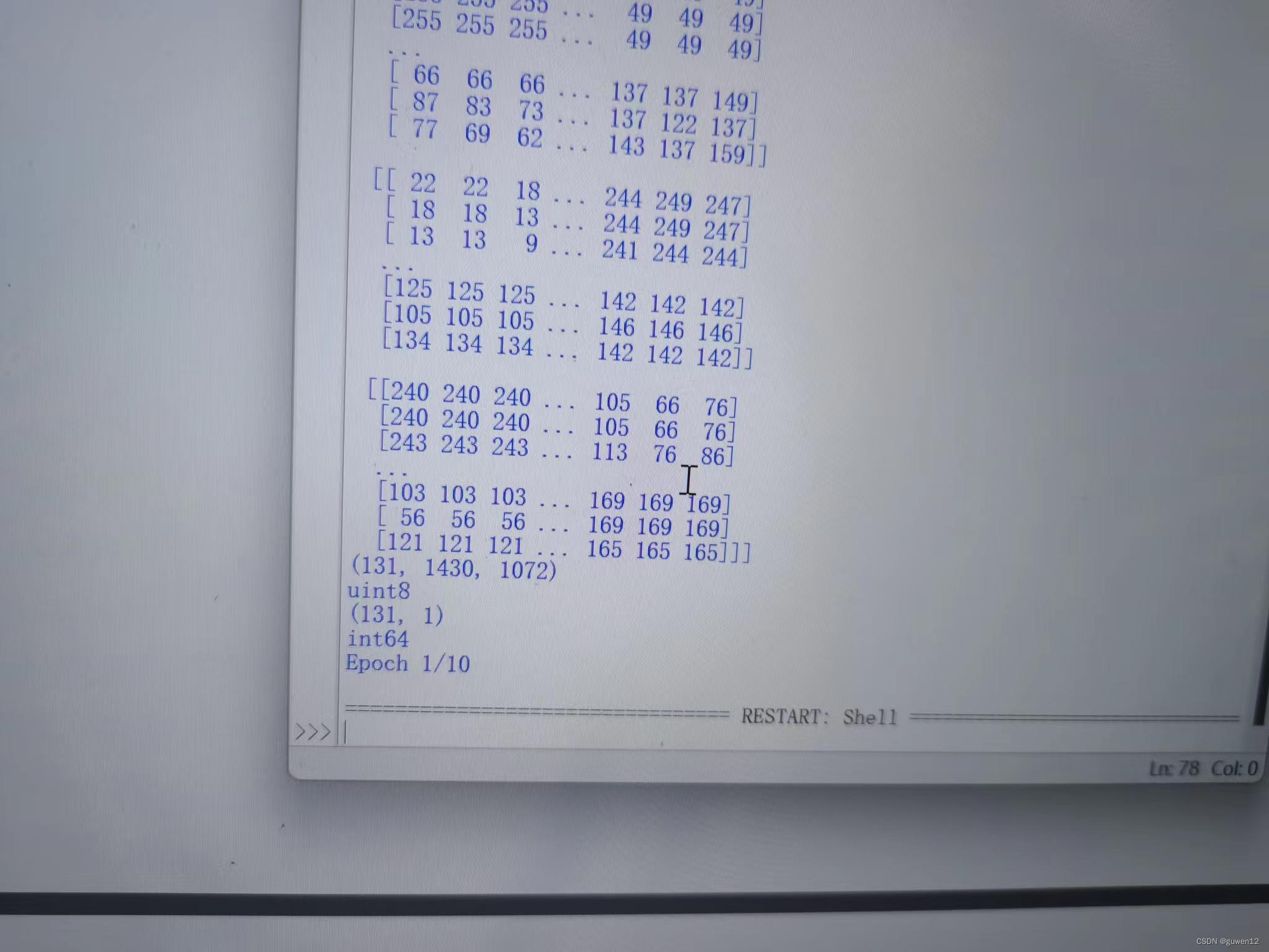 Python进行深度学习模型训练时出现restart：shell，运行中断的问题解决restart Shell Csdn博客